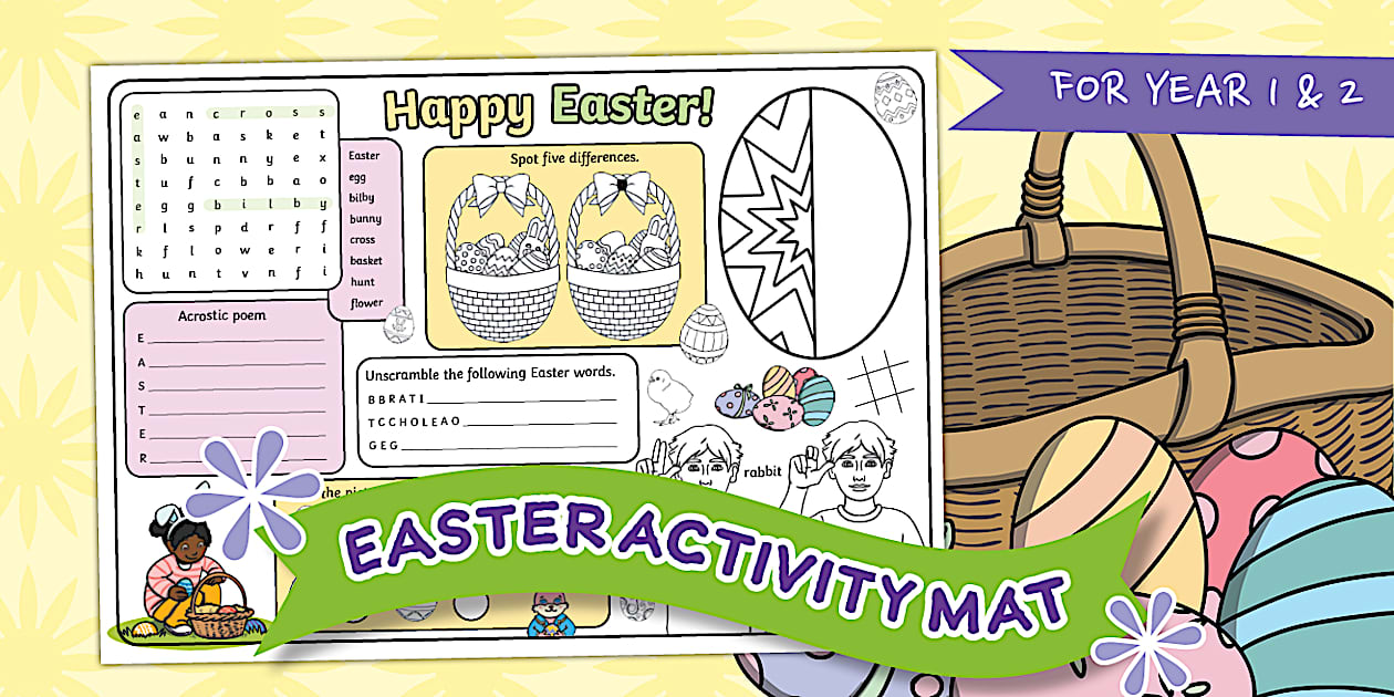 Easter Activity Mat (Year 1 and 2)