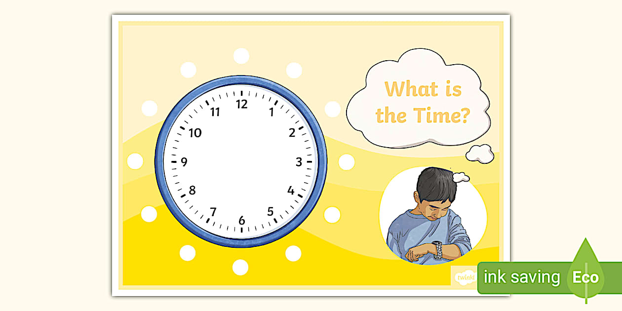 👉 What is the Time? Display Poster