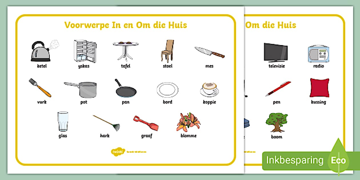 STOMPI - Voorwerpe Woordmat (teacher made) - Twinkl