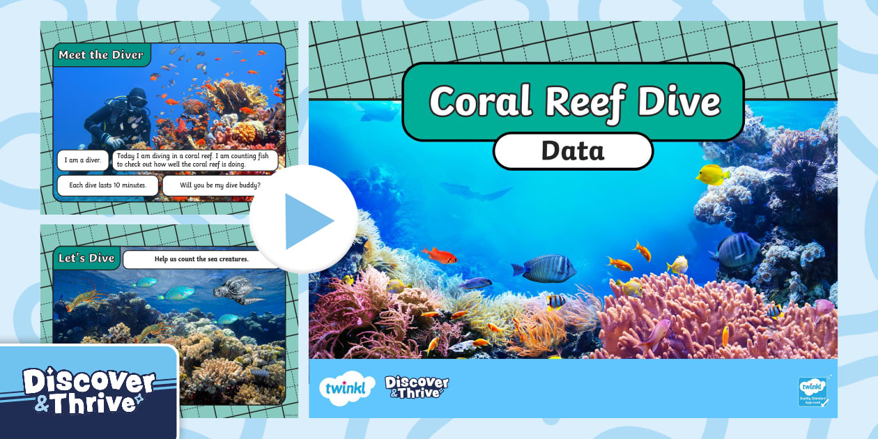 Data Under the Sea PowerPoint (l'enseignant a fait) - Twinkl