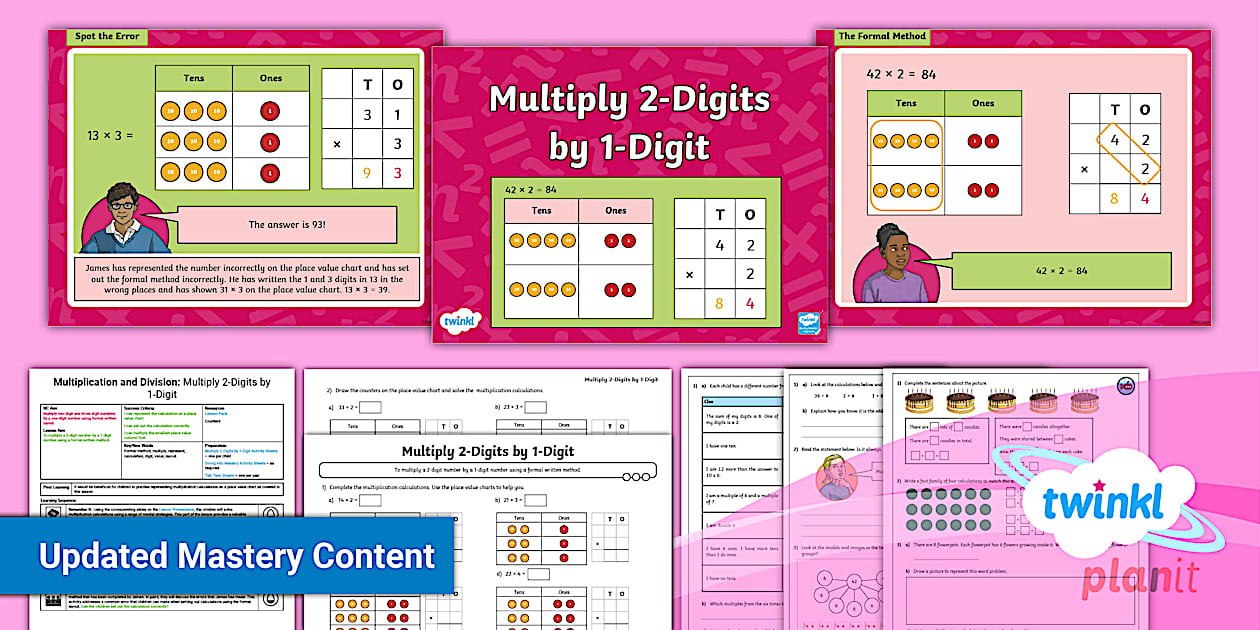👉 Y4 Multiplication and Division Planit Lesson 22