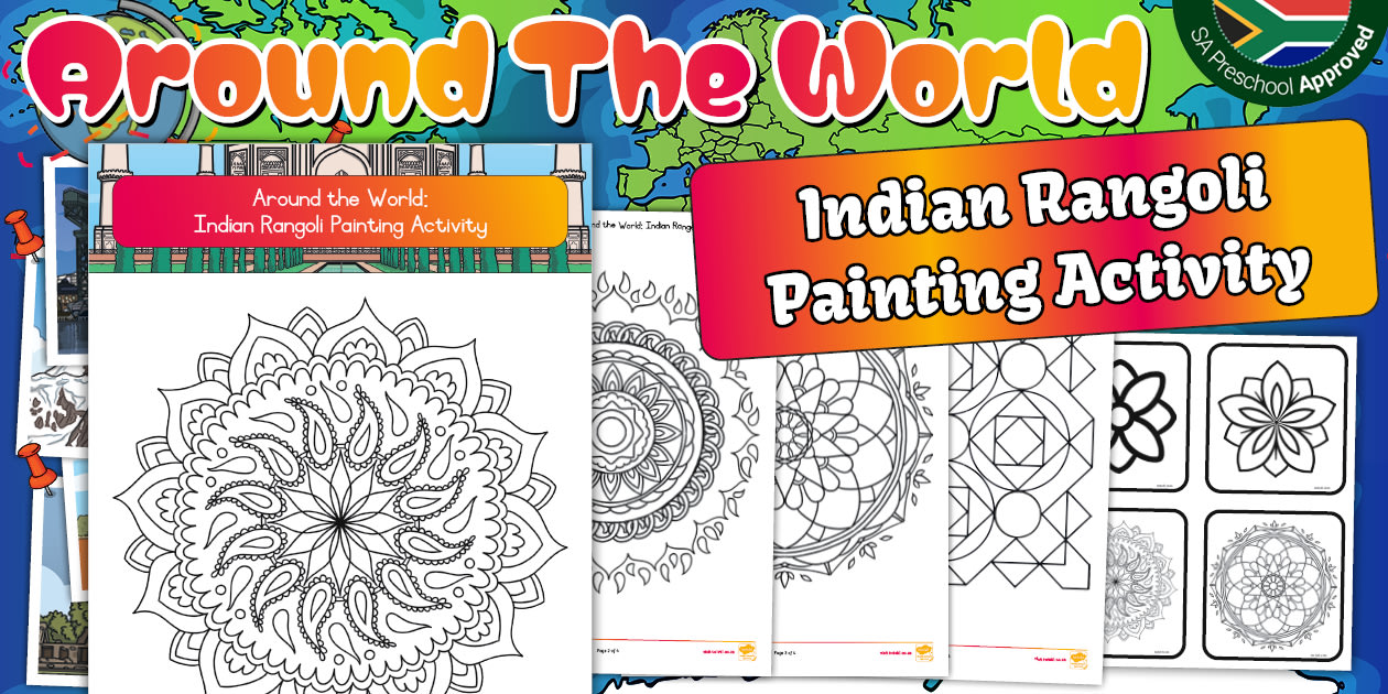 Preschool: Around the World: Indian Rangoli Painting