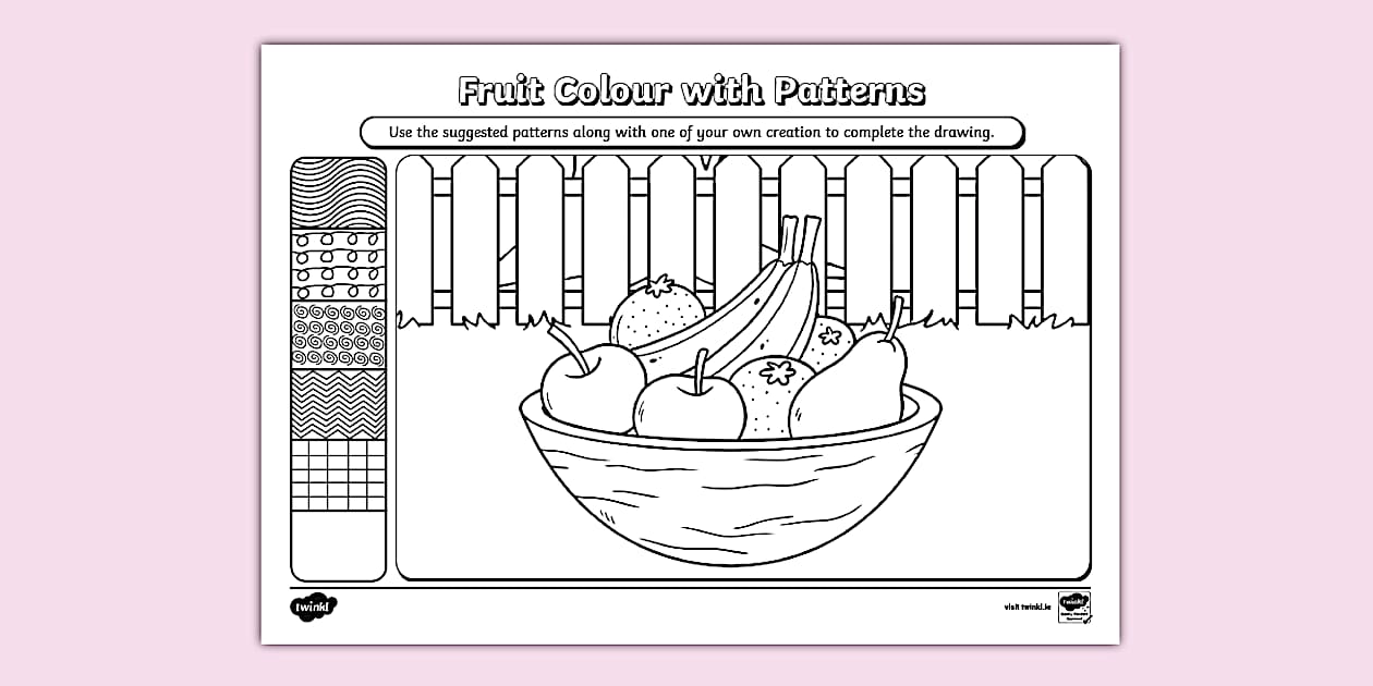 Fruit Colour with Patterns Activity (teacher made) - Twinkl