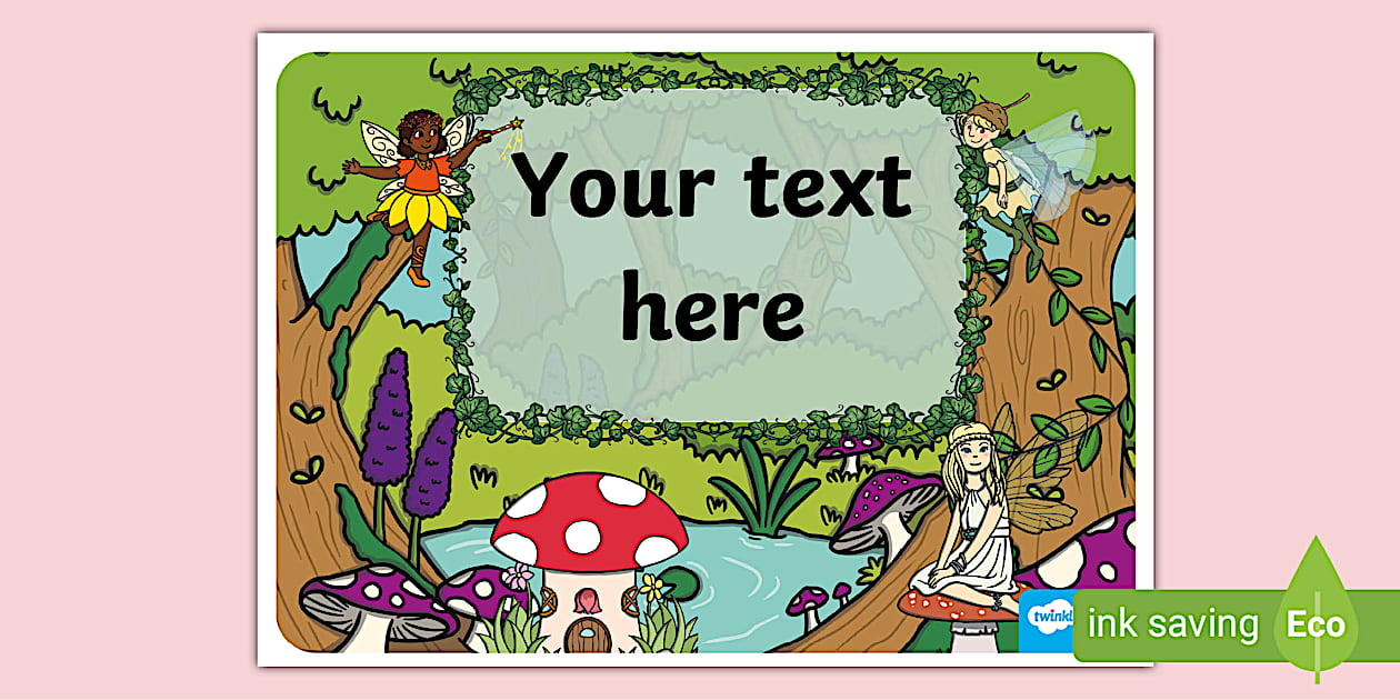 Toadstool Display Sign (professor feito) - Twinkl