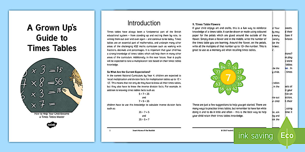 How to Help Your Child Master the Times Tables - Twinkl