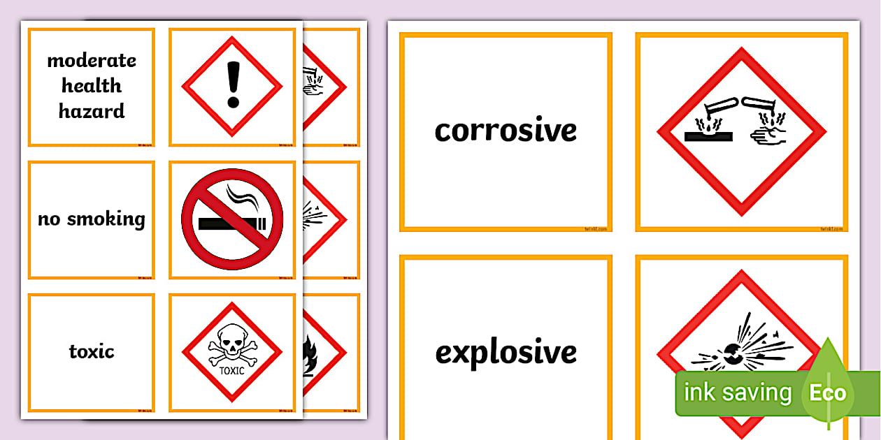 Hazard Signs and Meanings | KS2 Safety Signs and Symbols