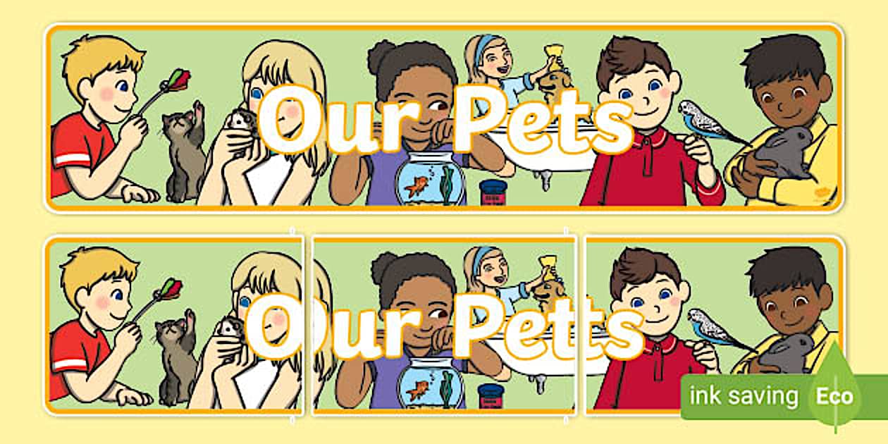 Our Pets Display Banner (Hecho por educadores) - Twinkl