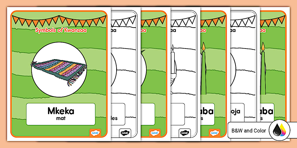 Colorful Kwanzaa Symbols Posters for Kids | Twinkl USA