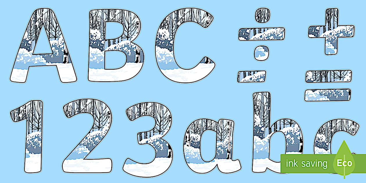 What's In the Wardrobe? Display Letters and Numbers Pack