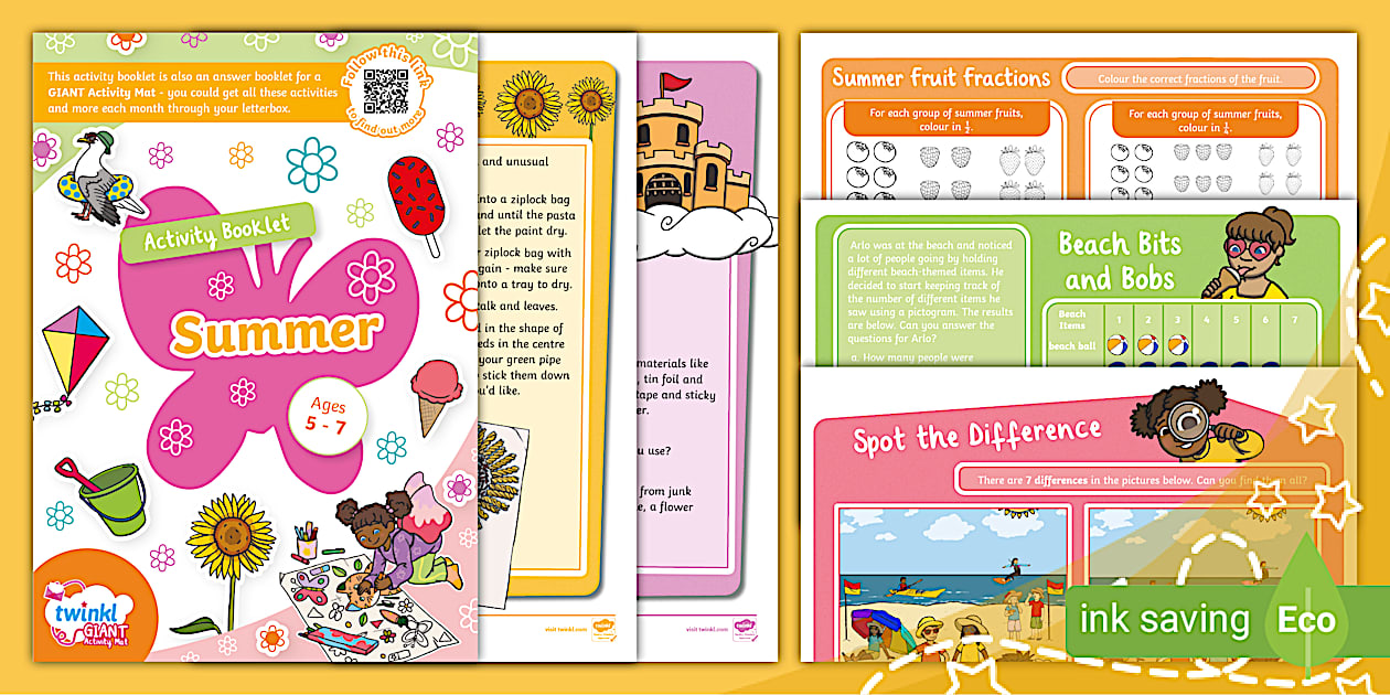Summer Activity Booklet (Ages 5 - 7)