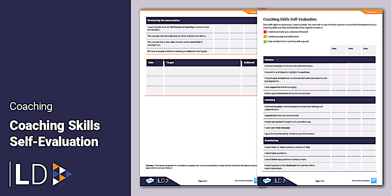 Coaching Evaluation - SLT - CPD - Coaching (teacher made)
