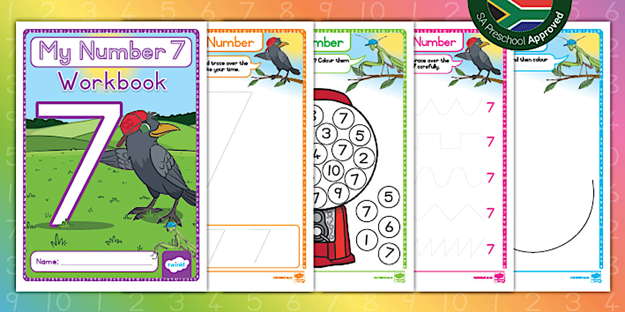 Preschool Numeracy: My Number 7 Workbook