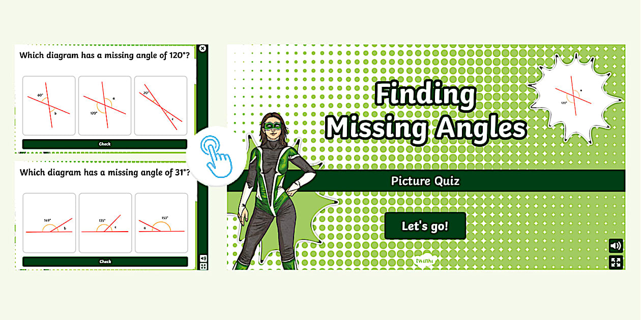 👉 Finding Missing Angles Multiple Choice Maths Quiz - KS2 Revision
