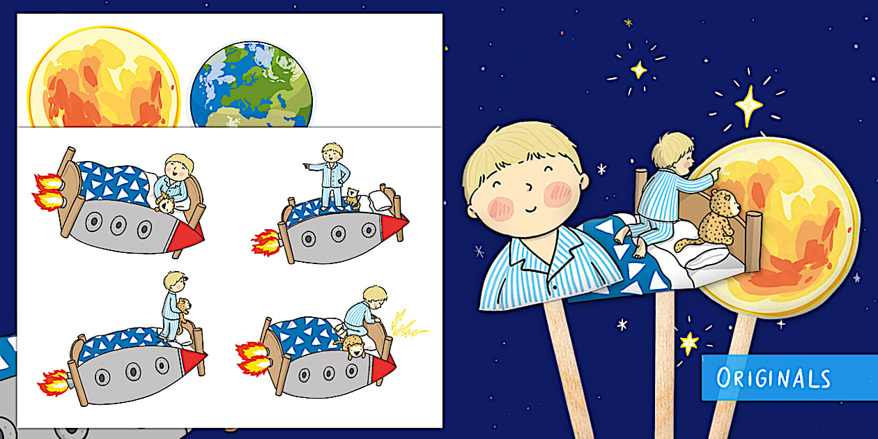 Back to Earth with a Bump Stick Puppets (teacher made)