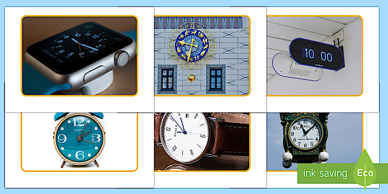 Clocks and Watches Display Photos (Teacher-Made) - Twinkl
