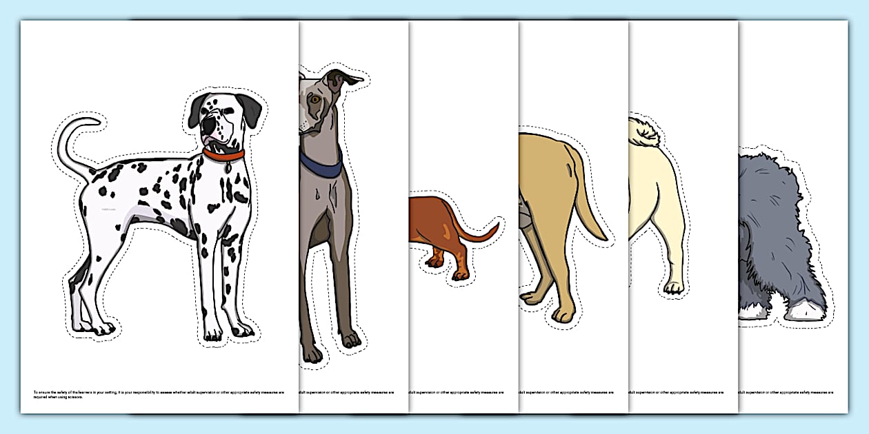 Dog Template Cut-Outs (teacher made) - Twinkl