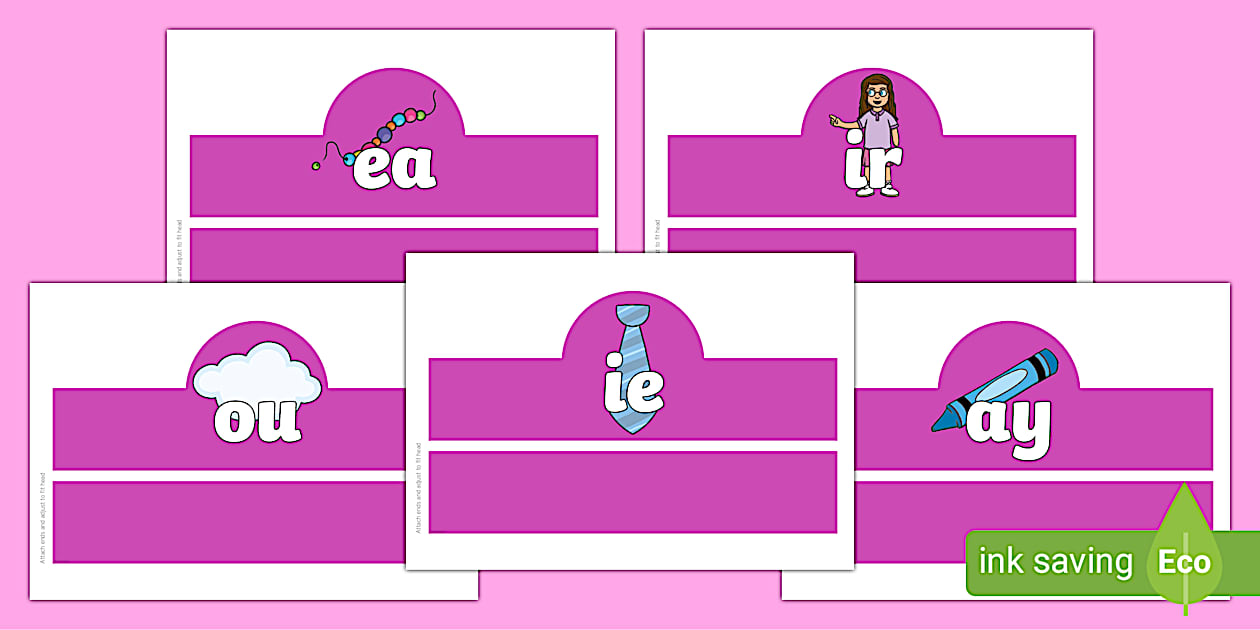 Phase 5 - Phonics Headbands - Graphemes & Mnemonics - Year 1