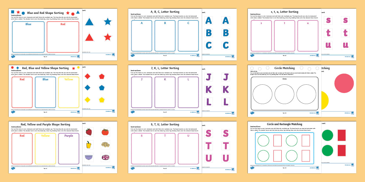 Printable Aautism Worksheets | Autism Worksheets - Twinkl