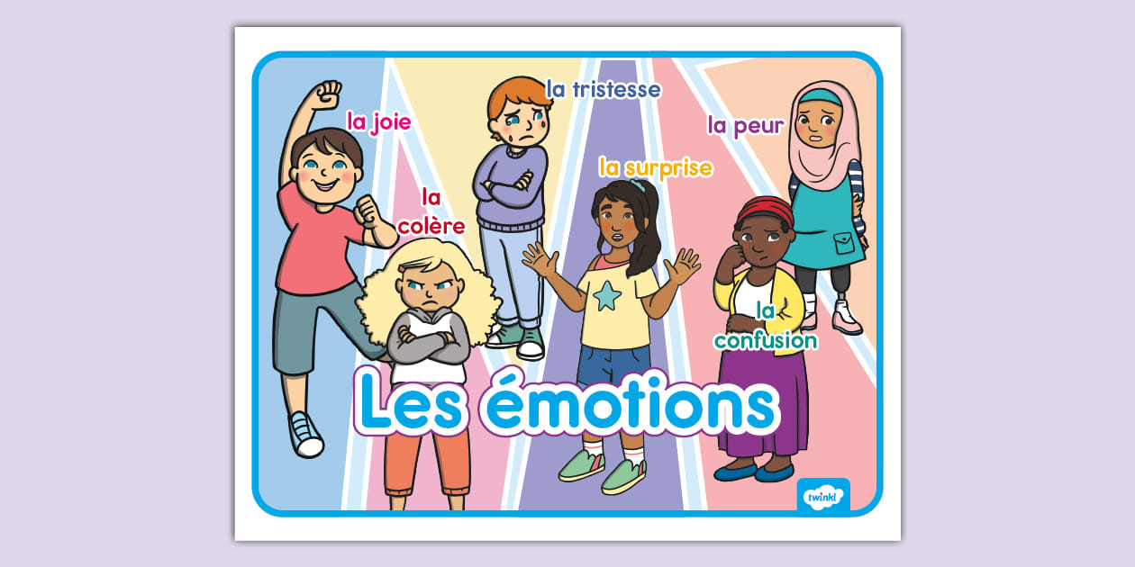 Affiche : Les émotions - Twinkl Affiche - Twinkl