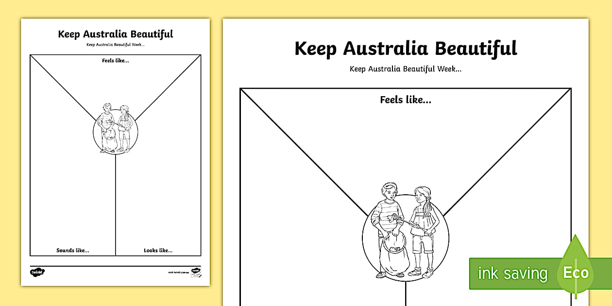 Keep Australia Beautiful Week Y Chart Worksheet - Twinkl