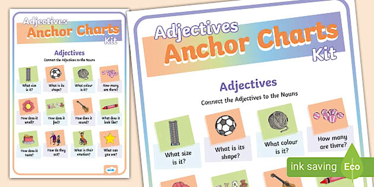 Adjectives Anchor Charts Kit
