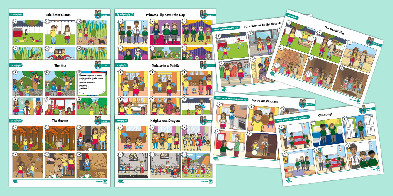 Twinkl Phonics Level 6 Weeks 1-10 Minibooks- Comic Strip Alt