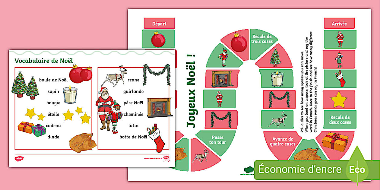 Vocabulaire de Noël (teacher made) - Twinkl