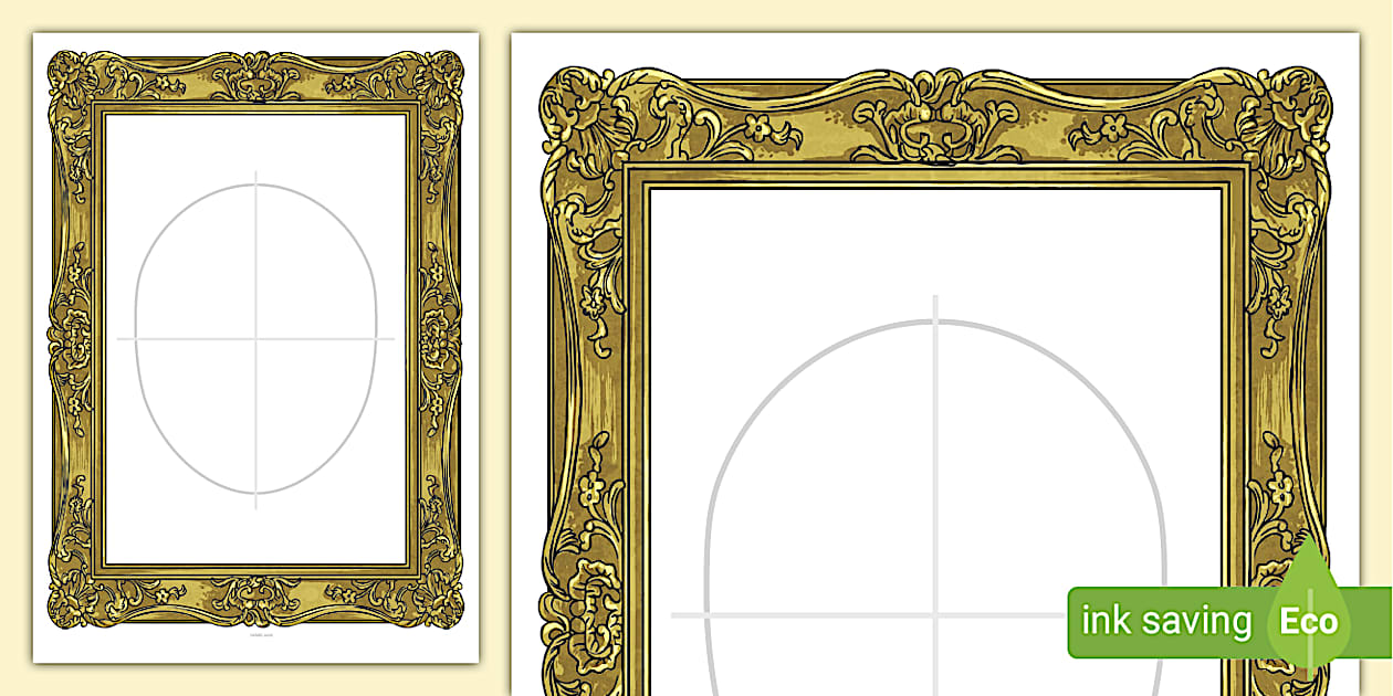 Self-Portrait Art Activity,Framed Portrait,portrait frame