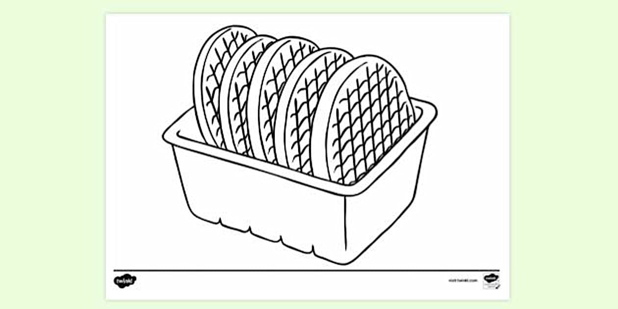 Pack Of 5 Chocolate Biscuits Colouring Sheet (teacher made)