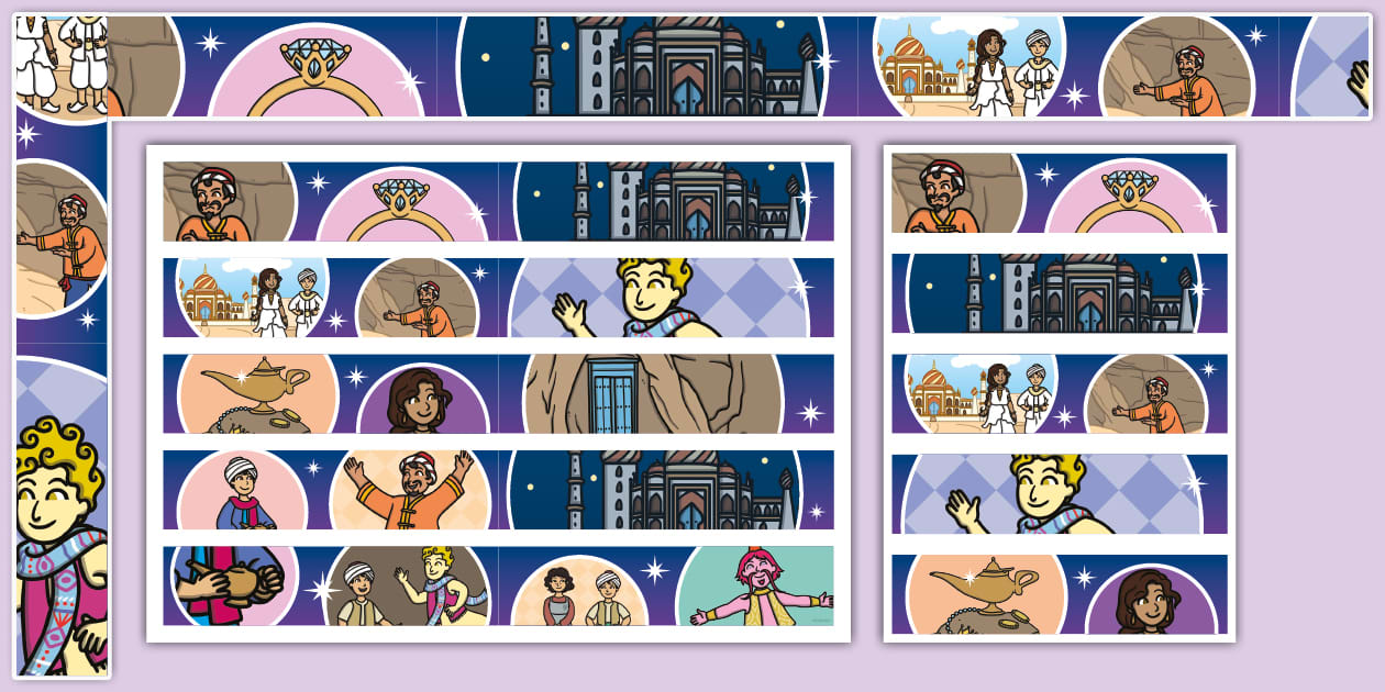 Aladdin Display Borders (teacher made) - Twinkl