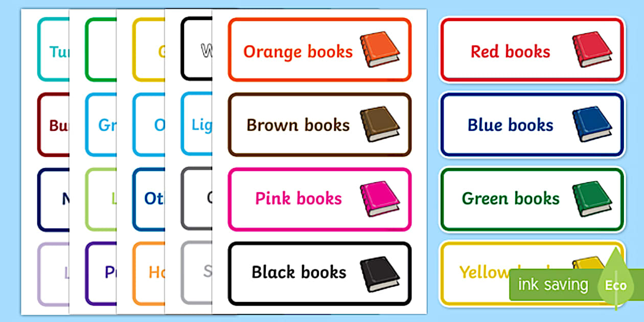 👉 KS1 Reading Book Colour Labels - Primary Resources