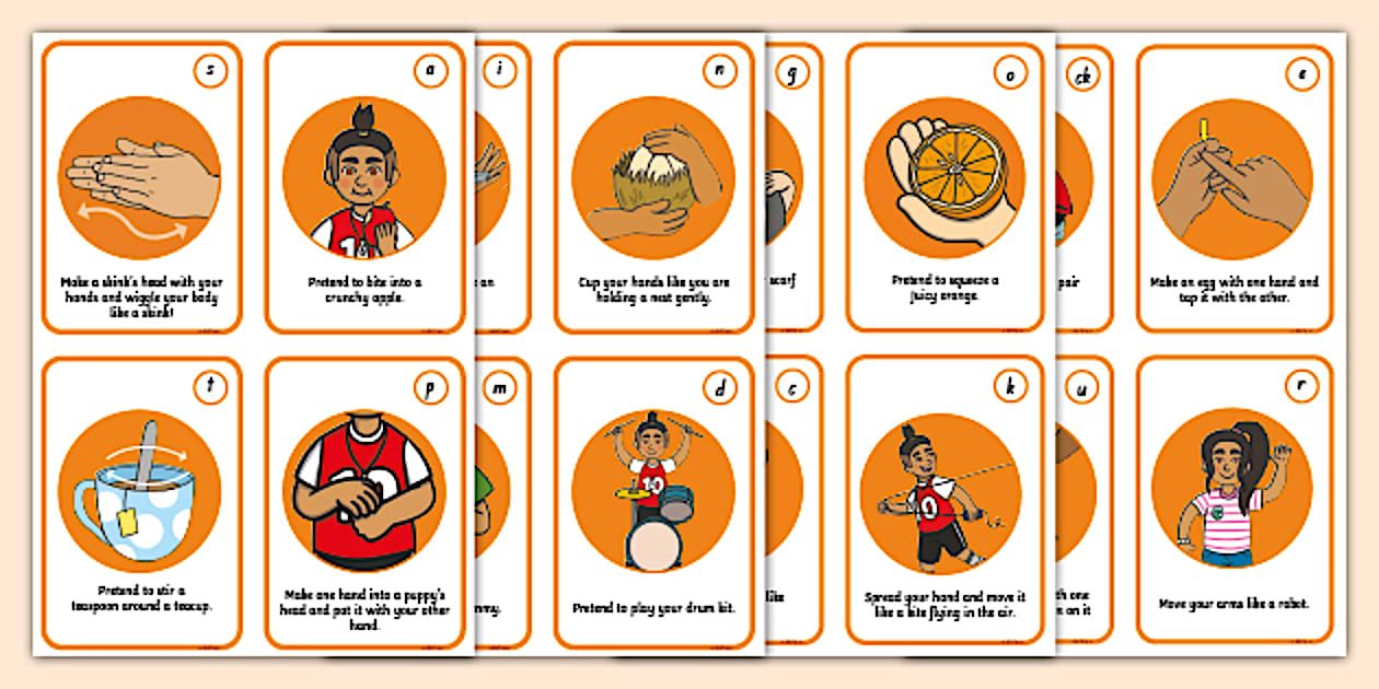 Twinkl Phonics Level 2- Action Cards