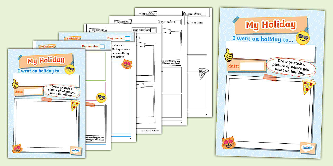 Fun Holiday Writing Activity | Twinkl | Writing Frames