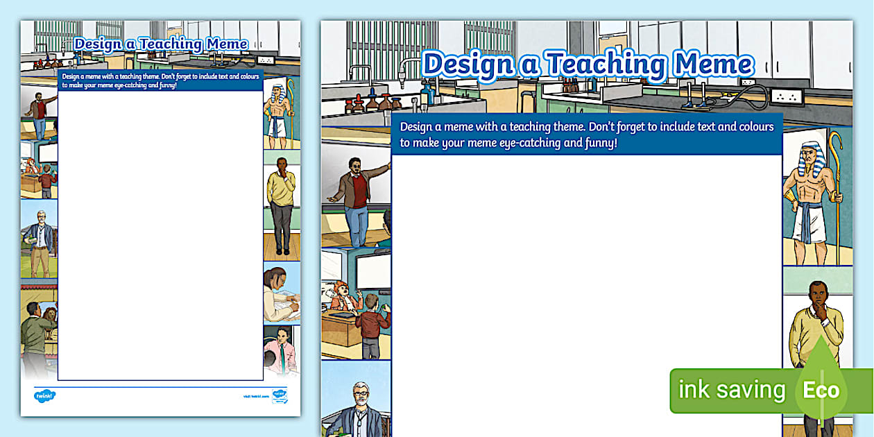 Teaching Memes Worksheet (Teacher-Made) - Twinkl