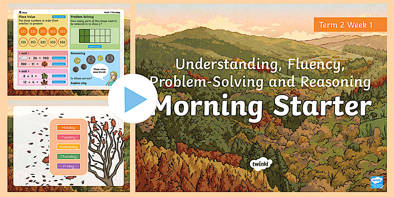 Year 3 Maths Term 2 Week 1 Morning Starter PowerPoint