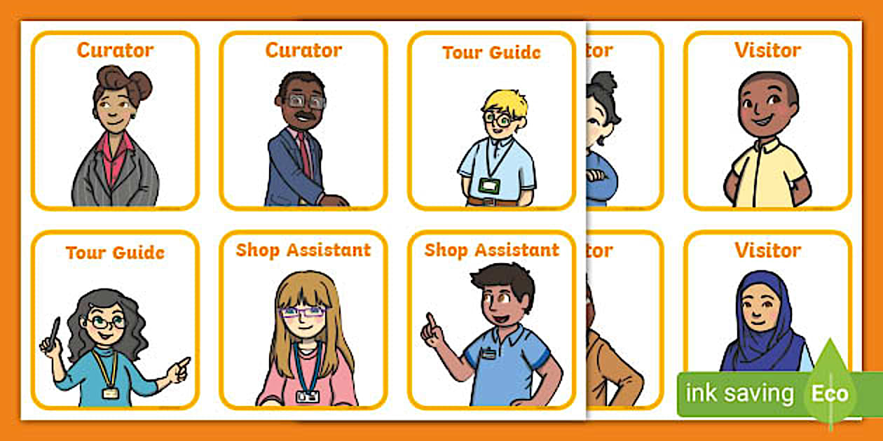 Museum Role Play Badges (Teacher-Made) - Twinkl