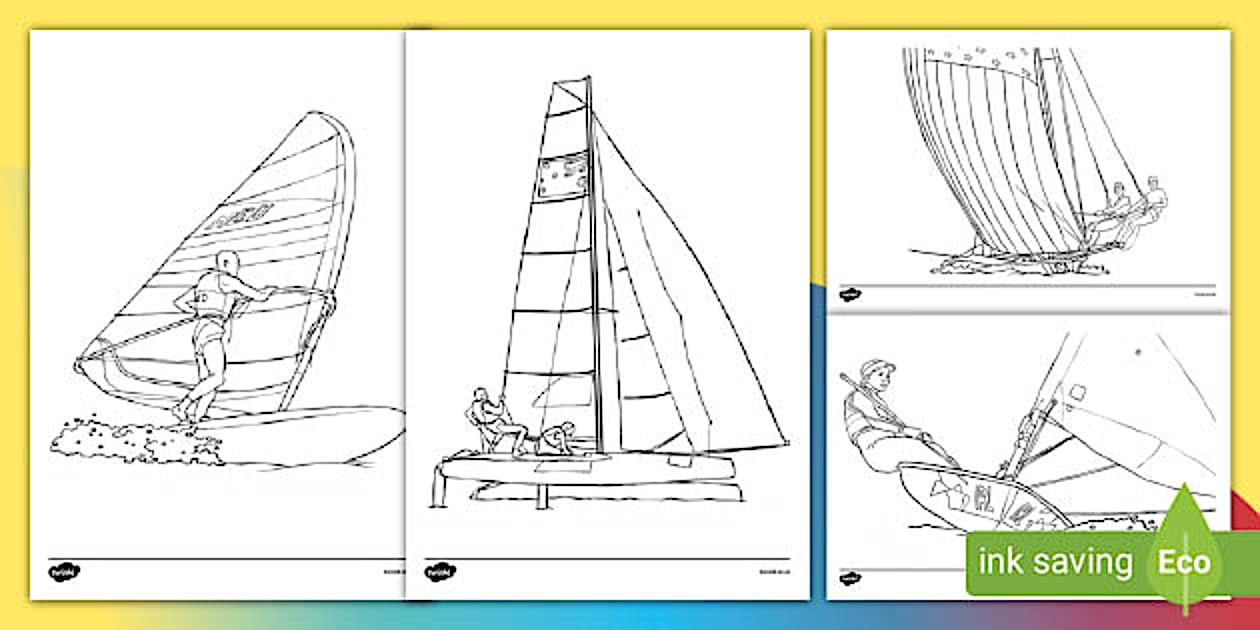Editable Sailing Colouring Sheets (professor feito) - Twinkl