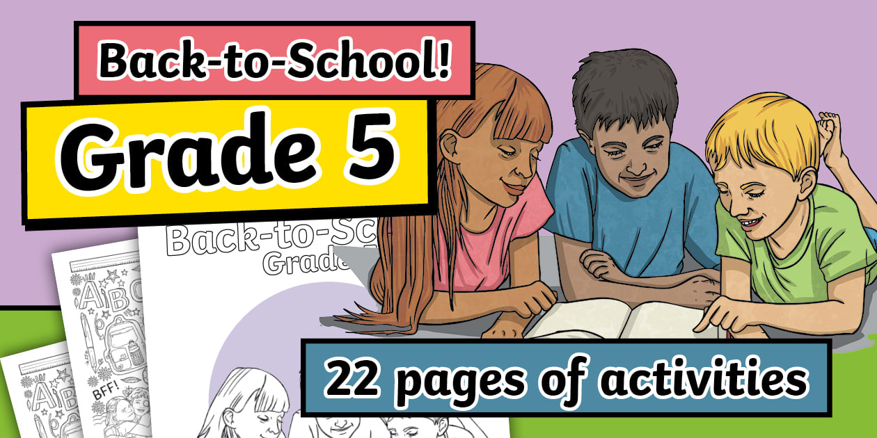 * NEW * Grade 5 Back-to-School Activity Booklet - Twinkl