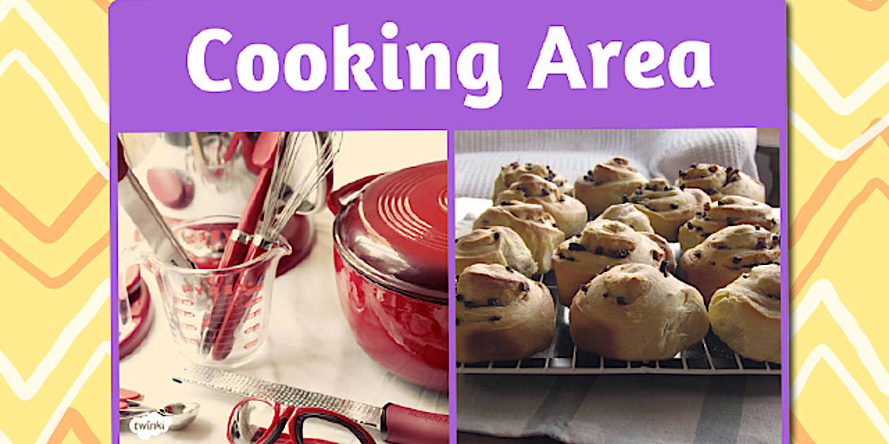 Editable Cooking Area Photo Sign (l'enseignant a fait)