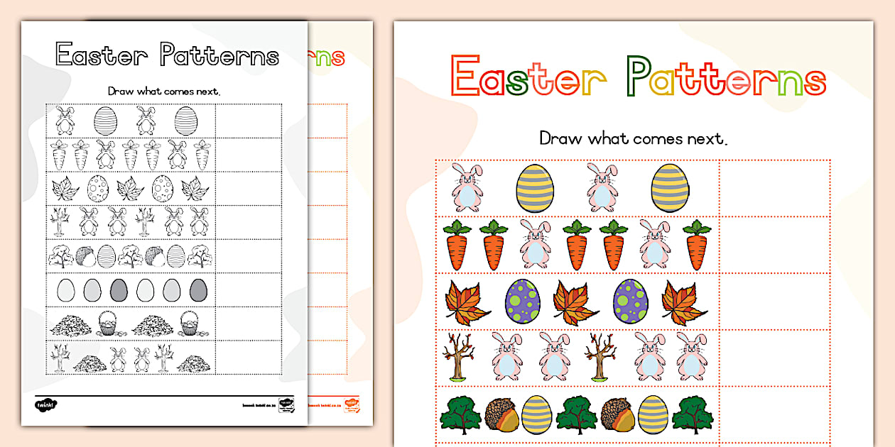 Easter Patterns (teacher made) - Twinkl