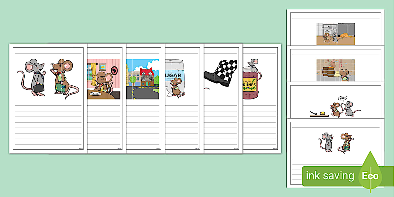The Town Mouse and the Country Mouse Story Writing Frames - story