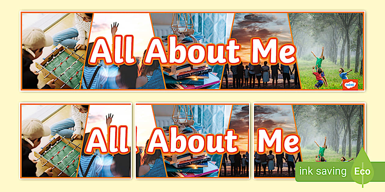 All About Me Photo Banner (teacher made) - Twinkl