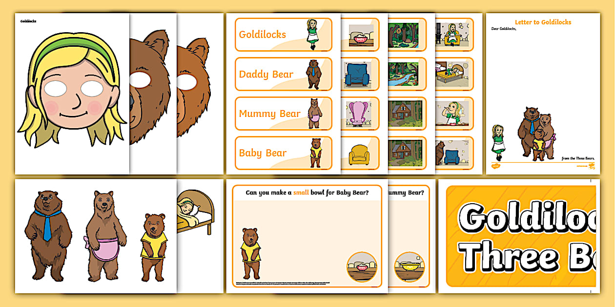 Goldilocks and the Three Bears Role-Play Pack | Twinkl