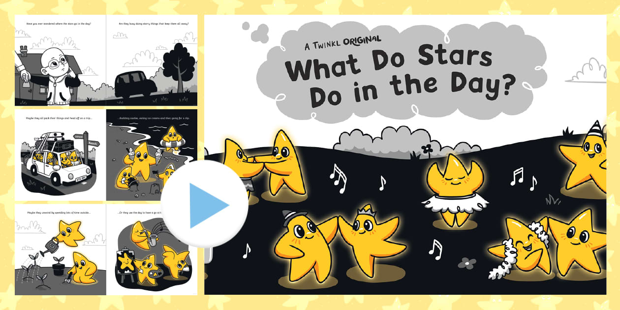 What Do Stars Do in the Day? Story PowerPoint - Twinkl