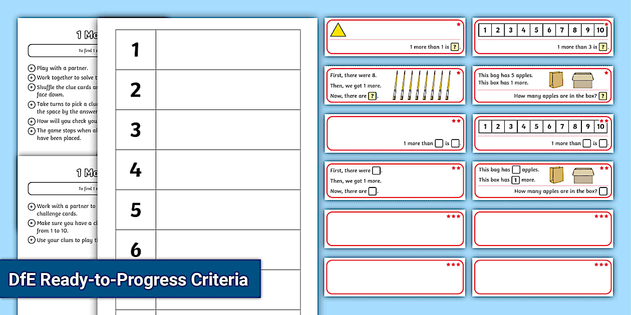 👉 '1 More' Maths Game (teacher made) - Twinkl