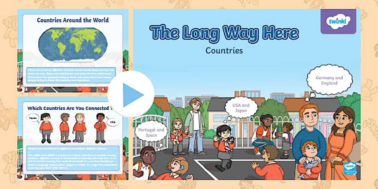 'The Long Way Here': Countries PowerPoint | Twinkl - Twinkl