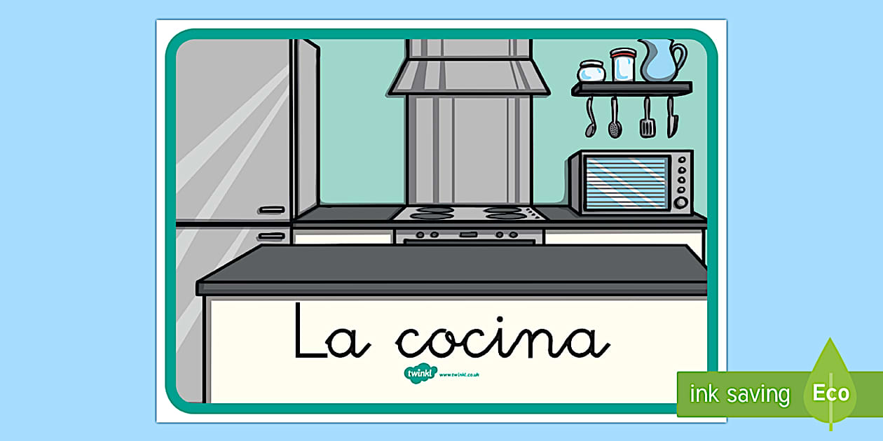 Cartel: La cocina (Teacher-Made) - Twinkl