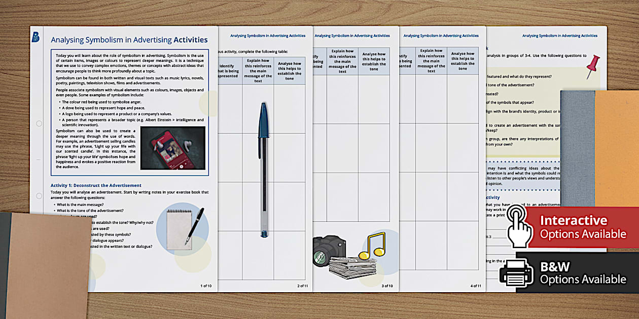 Analysing Symbolism in Advertising (teacher made) - Twinkl Analysing Symbolism in Advertising (teacher made) - Twinkl