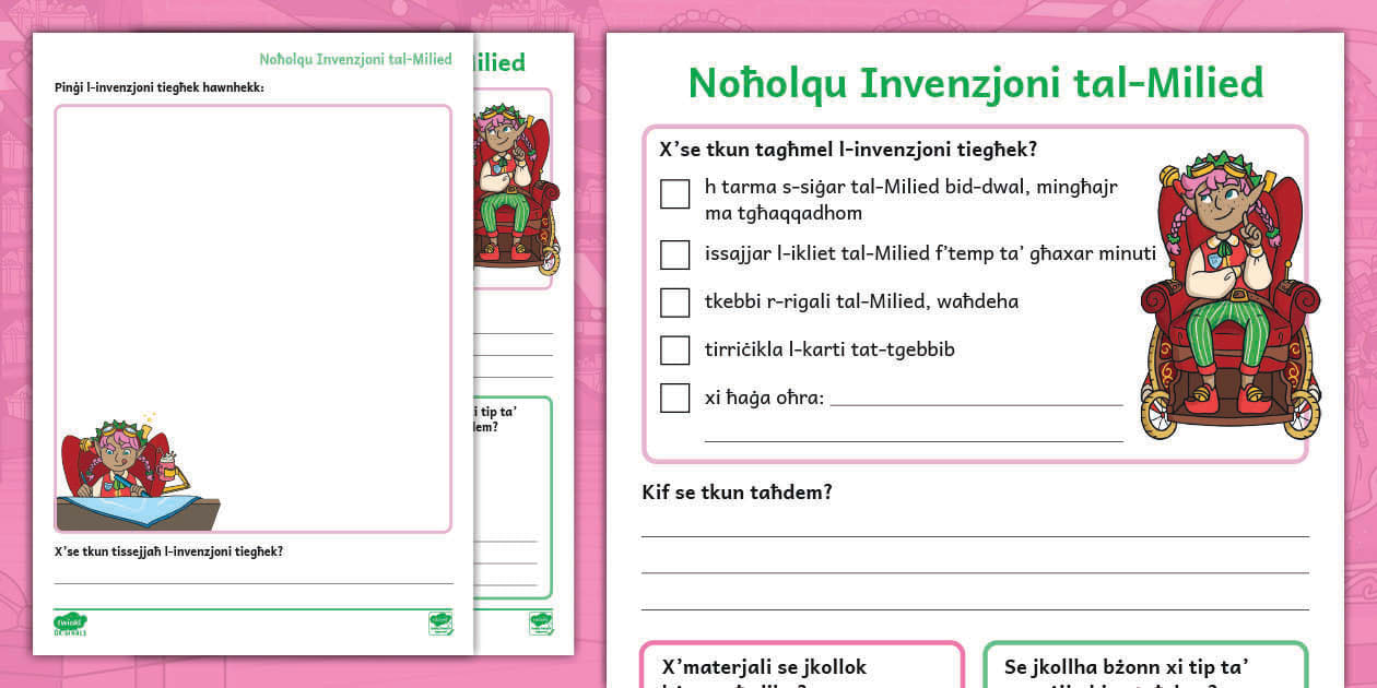 Noħolqu Invenzjoni tal-Milied (Teacher-Made) - Twinkl