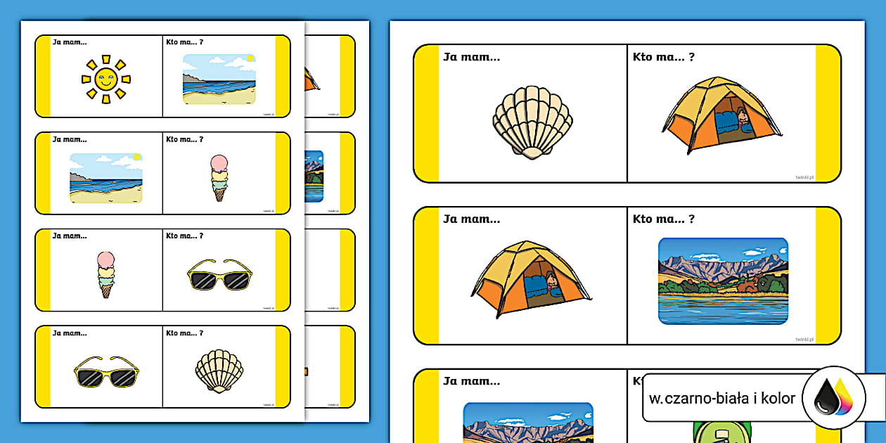 Ja mam, kto ma? | Lato | Gra (teacher made) - Twinkl